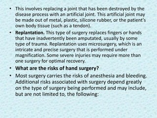 Overview of hand surgery | PPT