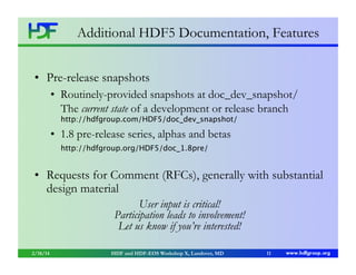 HDF5 Documentation | PPT