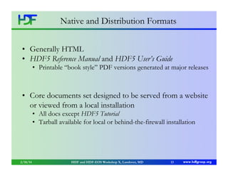 HDF5 Documentation | PPT