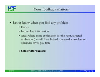 HDF5 Documentation | PPT