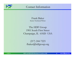 HDF5 Documentation | PPT