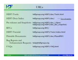 HDF5 Documentation | PPT