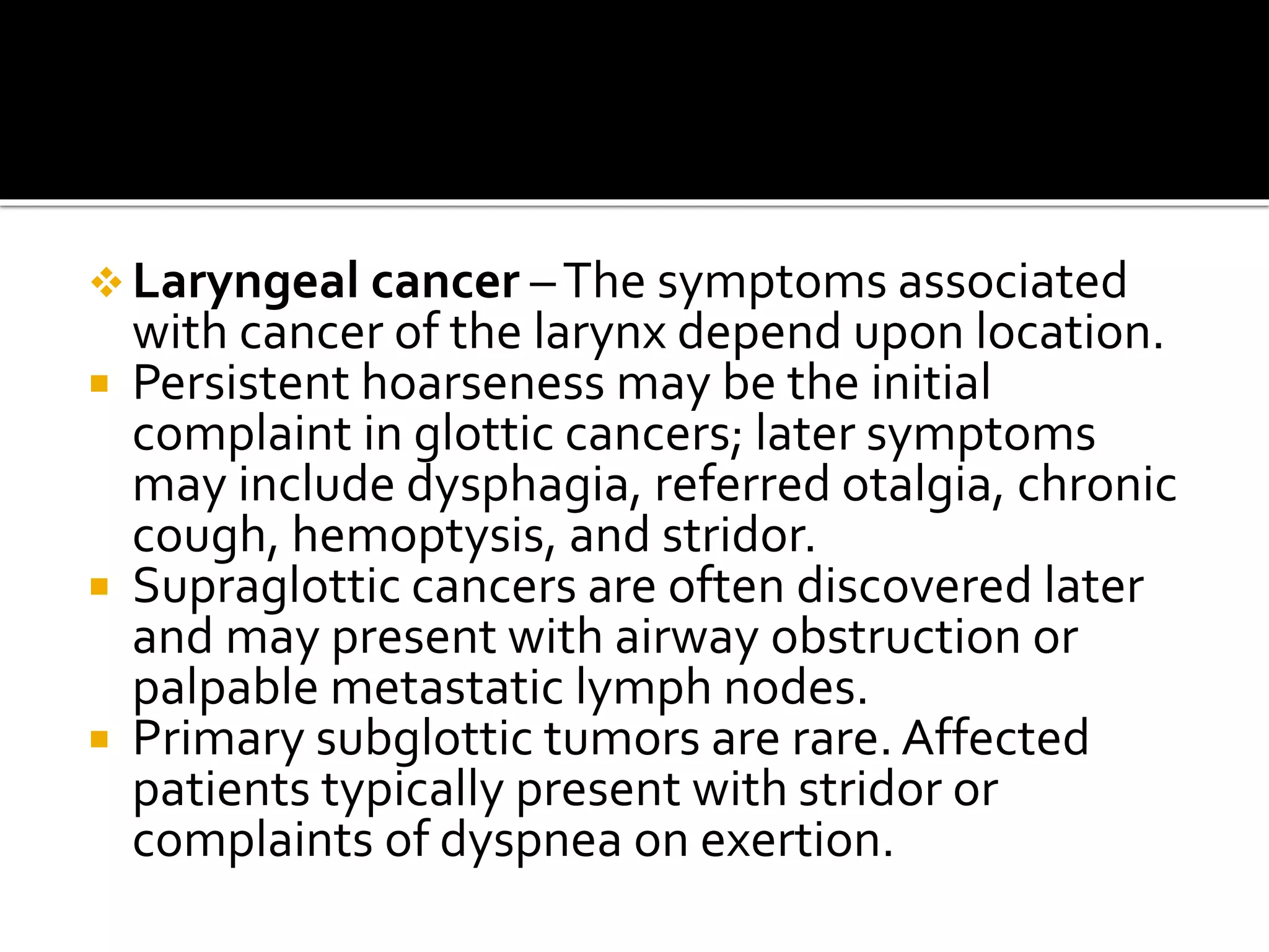 Overview of head & neck cancer | PPTX