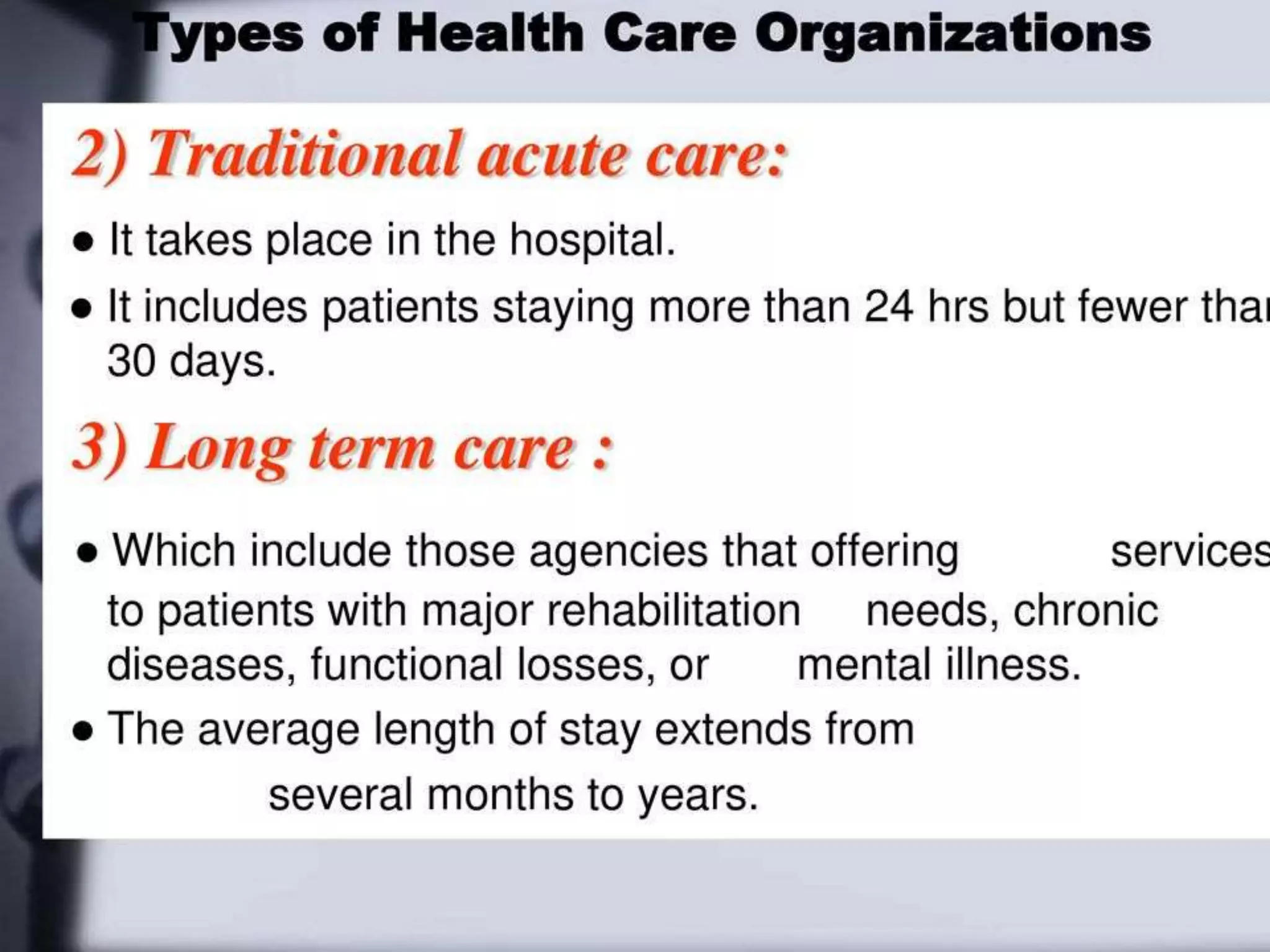Over view of health care organization | PPTX