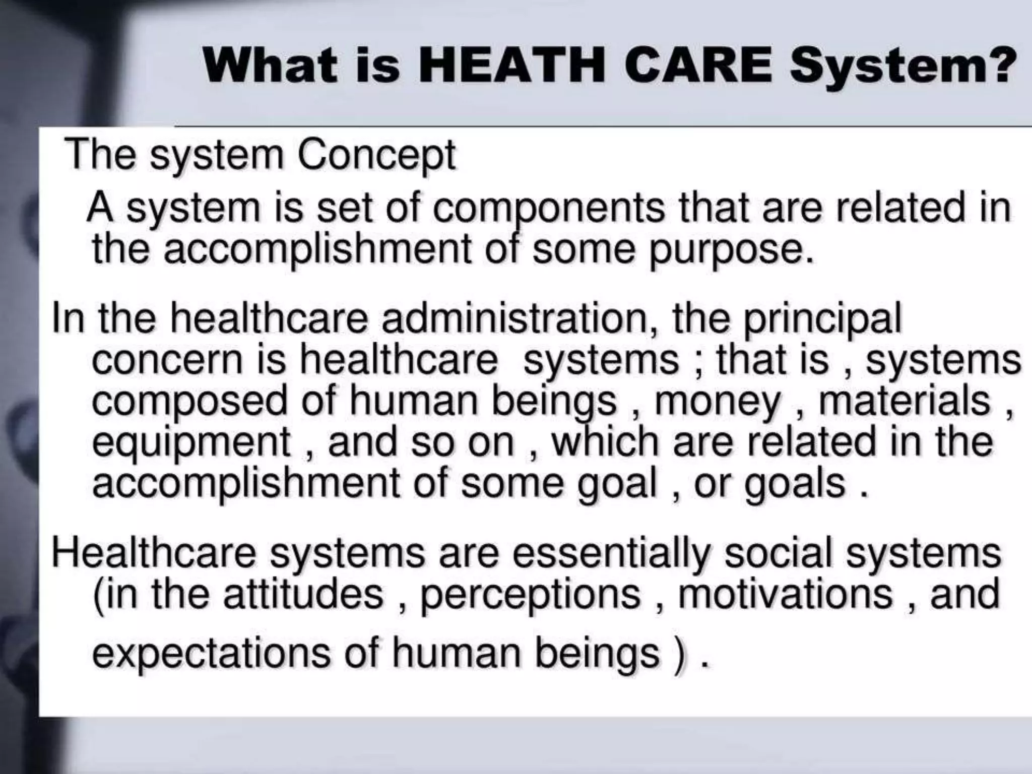 Over view of health care organization | PPTX