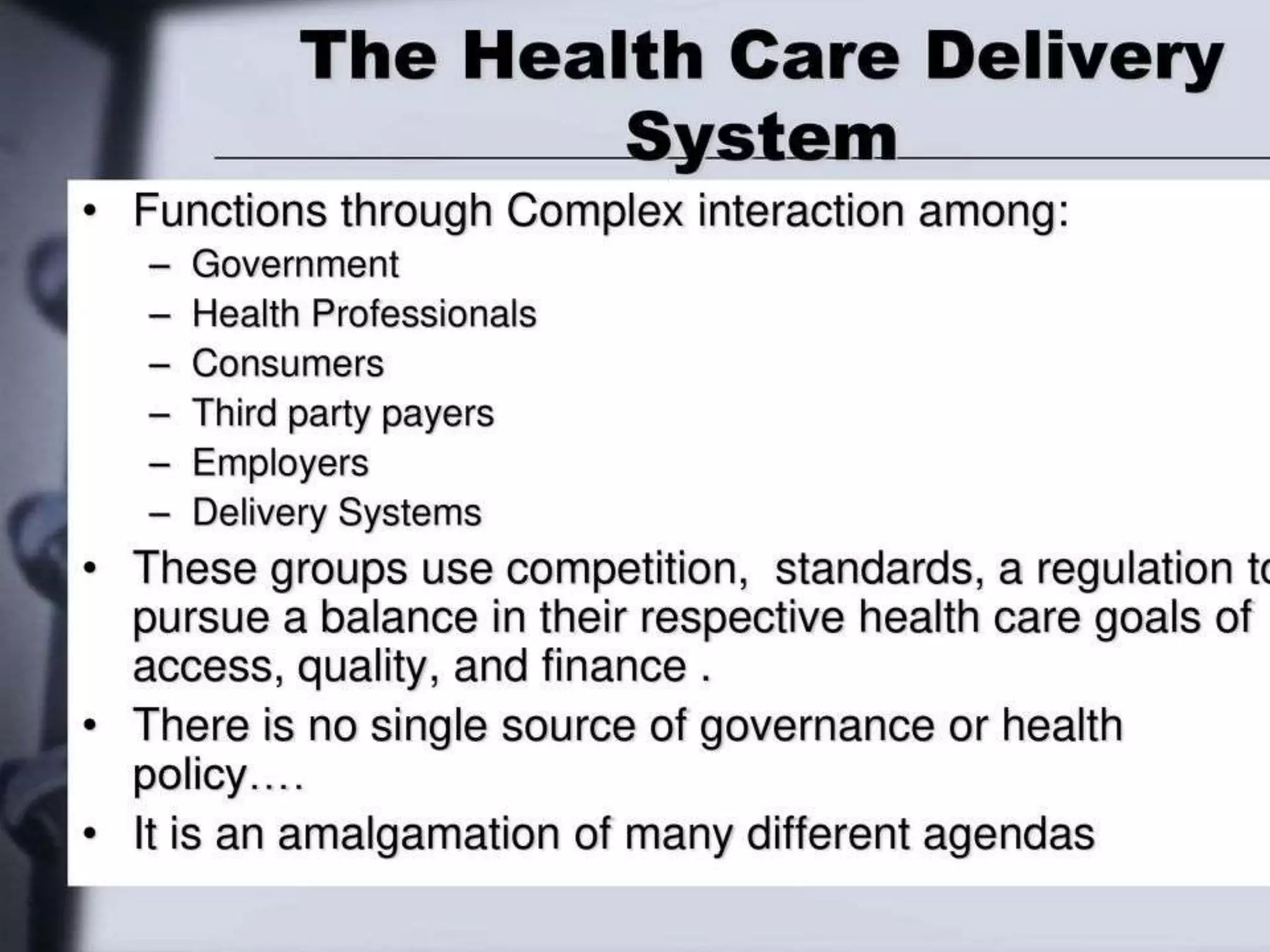 Over view of health care organization | PPTX