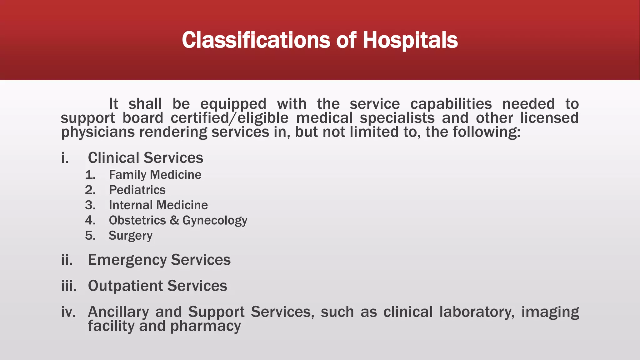 Overview of Hospital and Clinic in the Philippines | PPTX