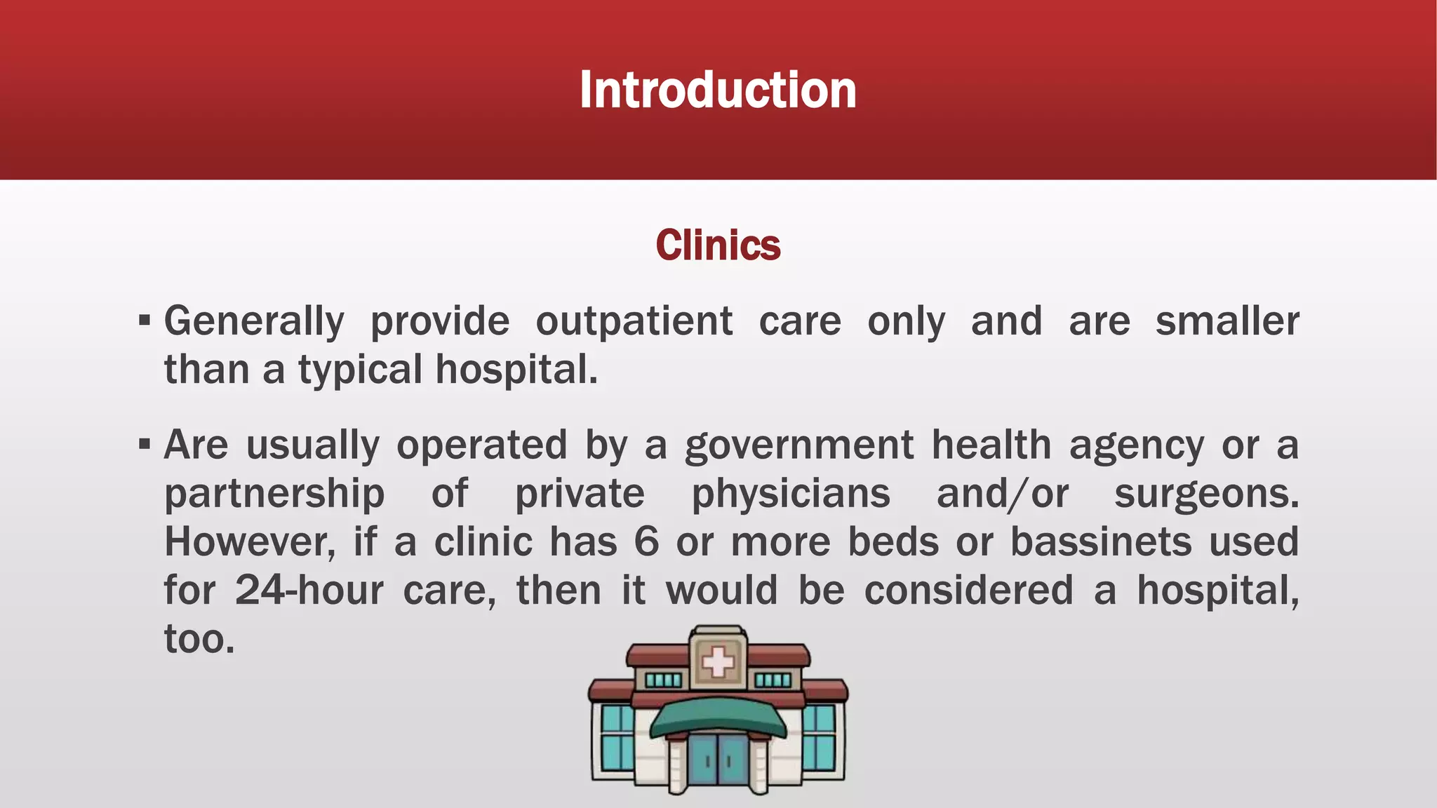 Overview of Hospital and Clinic in the Philippines | PPTX