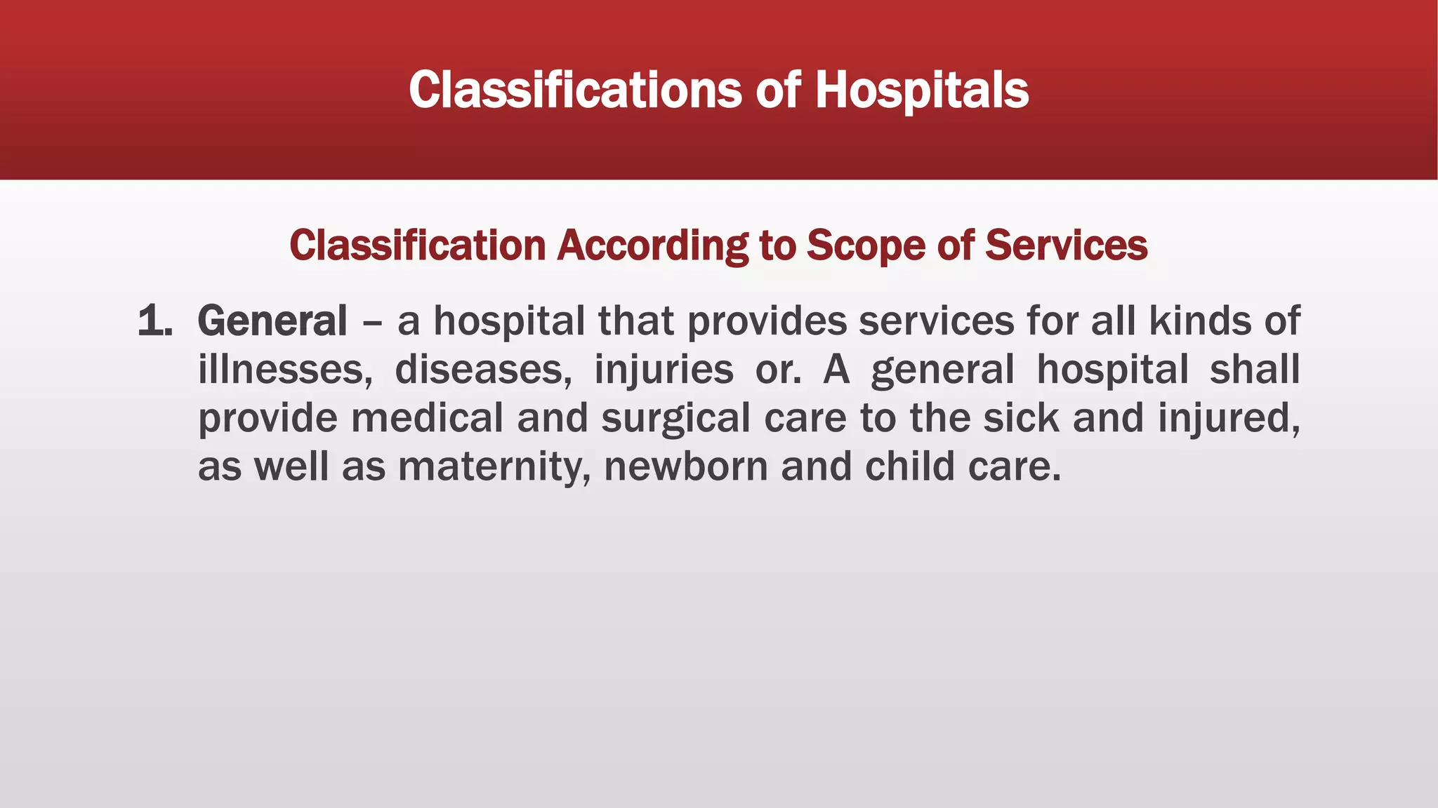Overview of Hospital and Clinic in the Philippines | PPTX