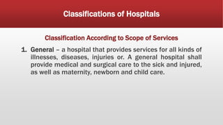 Overview of Hospital and Clinic in the Philippines | PPTX