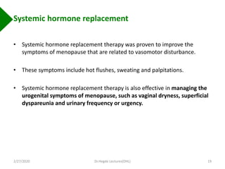 Overview of Hormone Replacement Therapy(HRT) | PPTX
