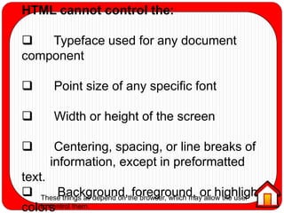 Over view of html | PPSX