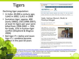 Human-wildlife conflict in Asia: implications for orangutan ...