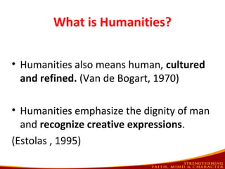 Overview of humanities | PPT