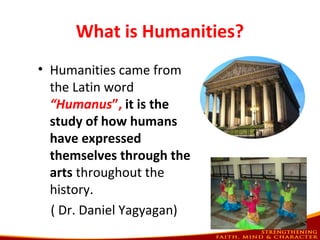 Overview of humanities | PPT