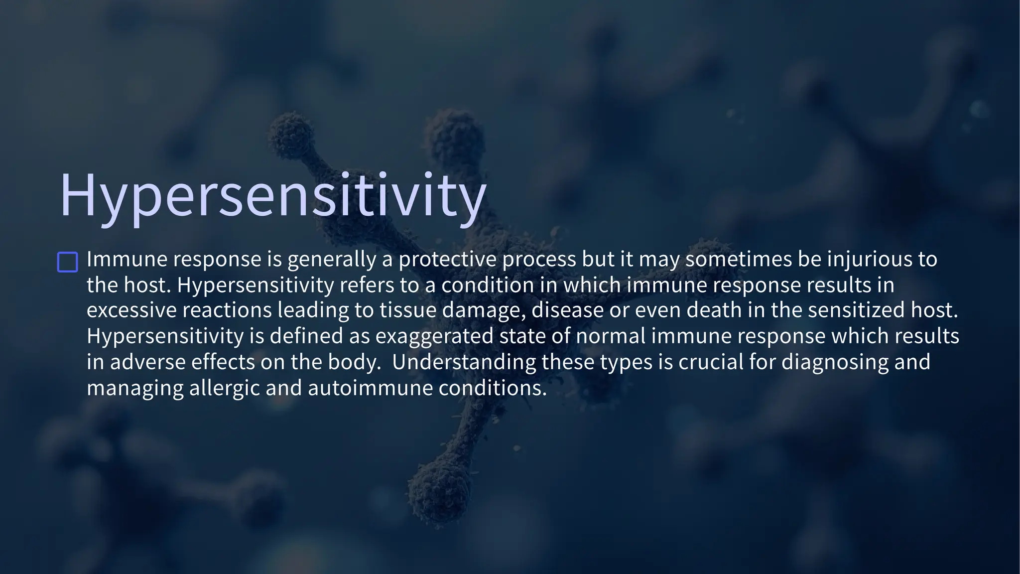 Overview of Hypersensitivity , understanding mechanism of action | PDF