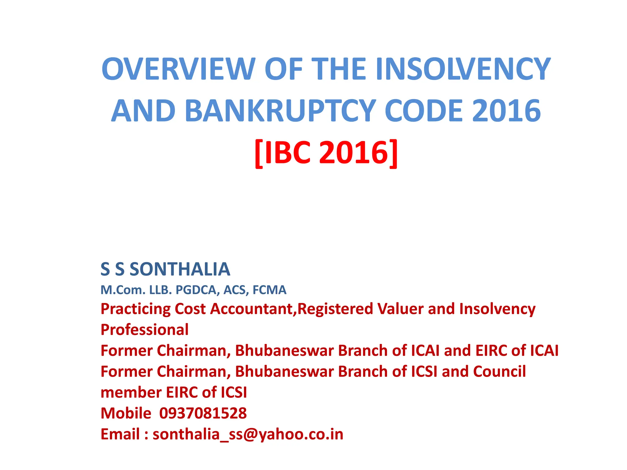 Overview of IBC, 2016.pptx