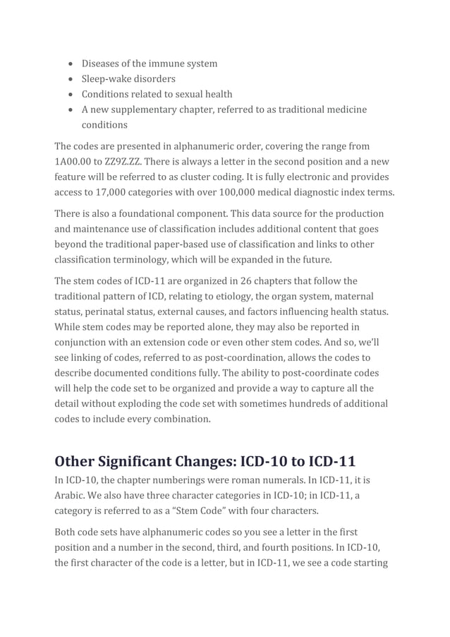 Overview of ICD-11.pdf | Infectious Diseases | Diseases and Conditions