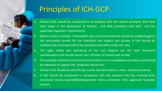 OVERVIEW OF ICH-GCP GUIDELINES | PDF
