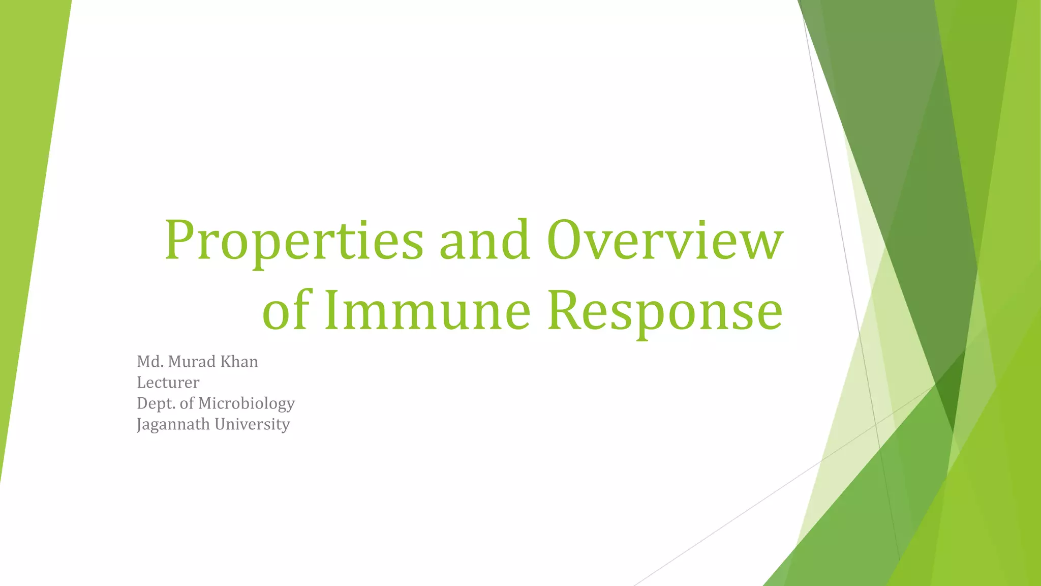 Overview of immune response | PPT