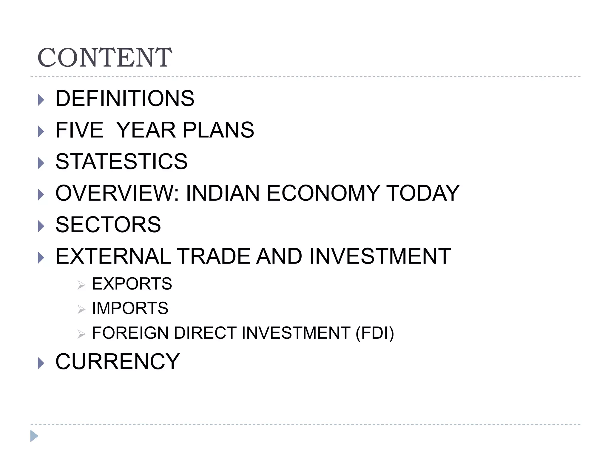 Overview of Indian economy | PPTX
