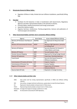 Overview of indian oil and gas with current status of offshore drilling ...