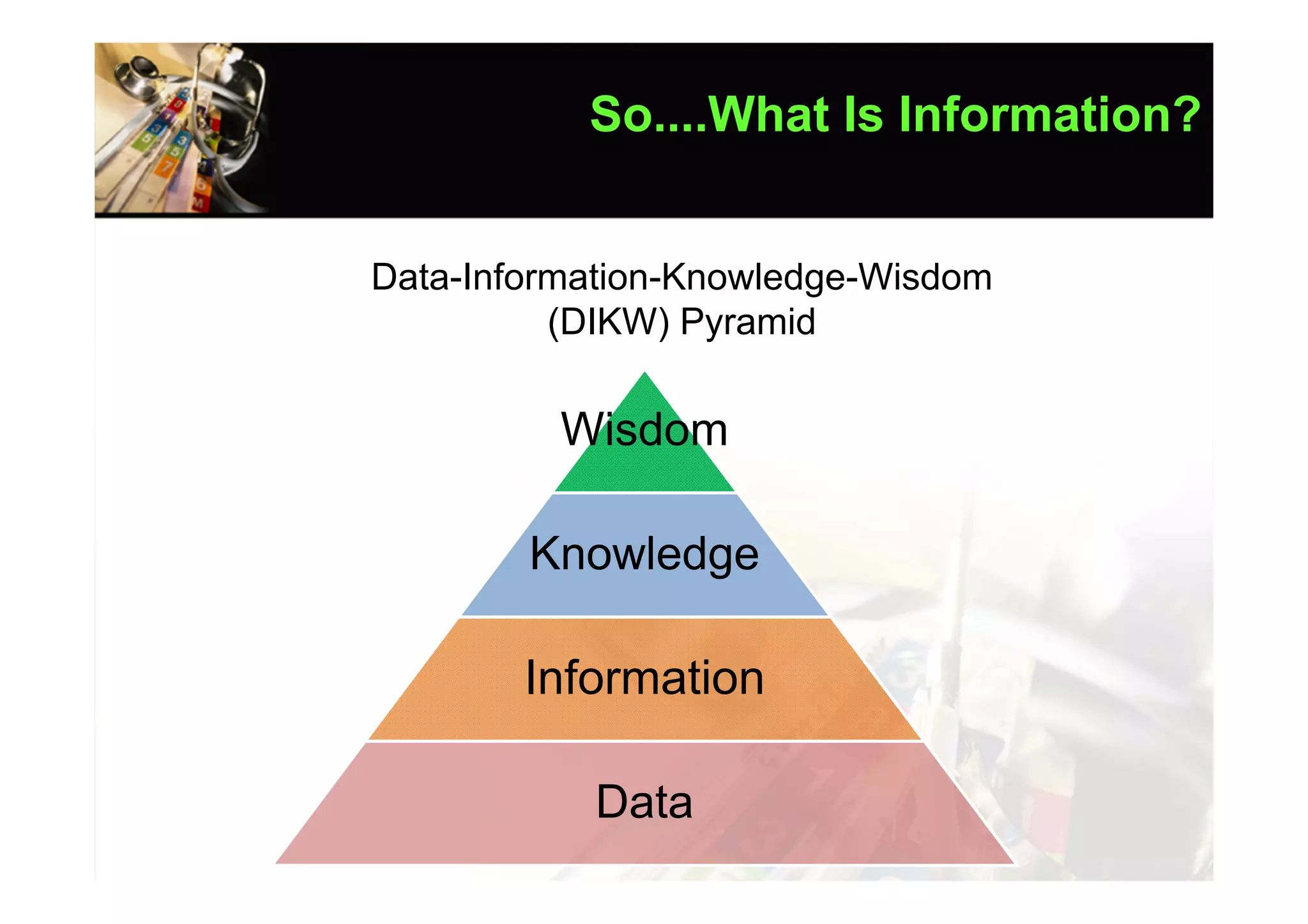 Overview of Information Systems in Healthcare - Part 1 | PPT