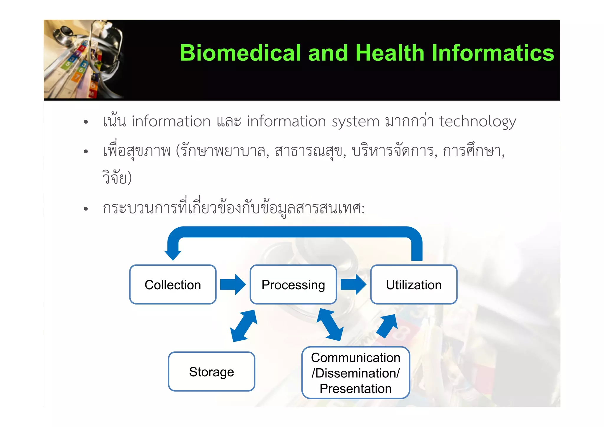 Overview of Information Systems in Healthcare - Part 1 | PPT