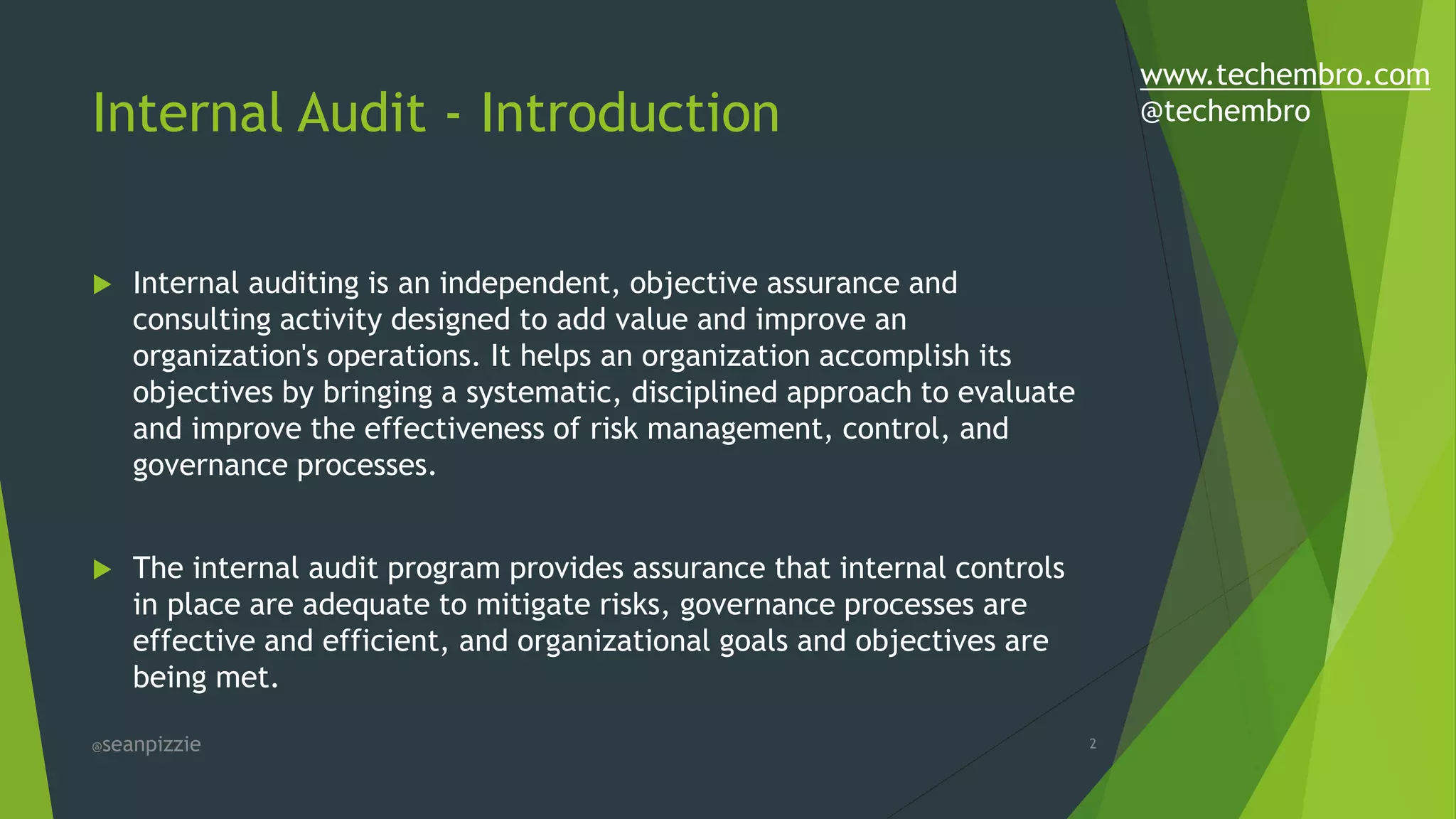 Overview of Internal Audit | PPTX