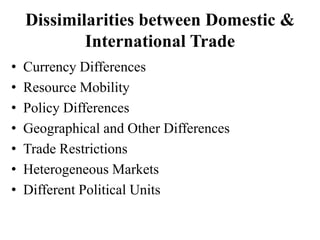 Overview of internatioal trade | PPTX