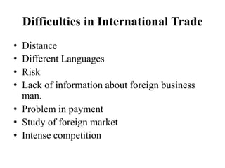 Overview of internatioal trade | PPTX