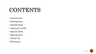 Overview of interstitial lung diseases | PPTX