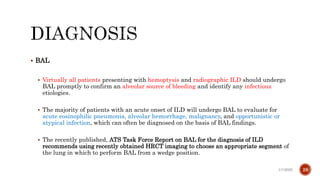 Overview of interstitial lung diseases | PPTX