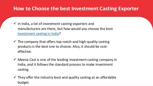 Overview of investment casting | PDF