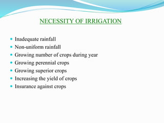Overview of irrigation | PPTX