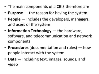 Information Systems-Lecture One | PPTX | Operating Systems | Computer ...
