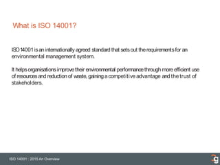 Overview of iso 14001 | PPTX