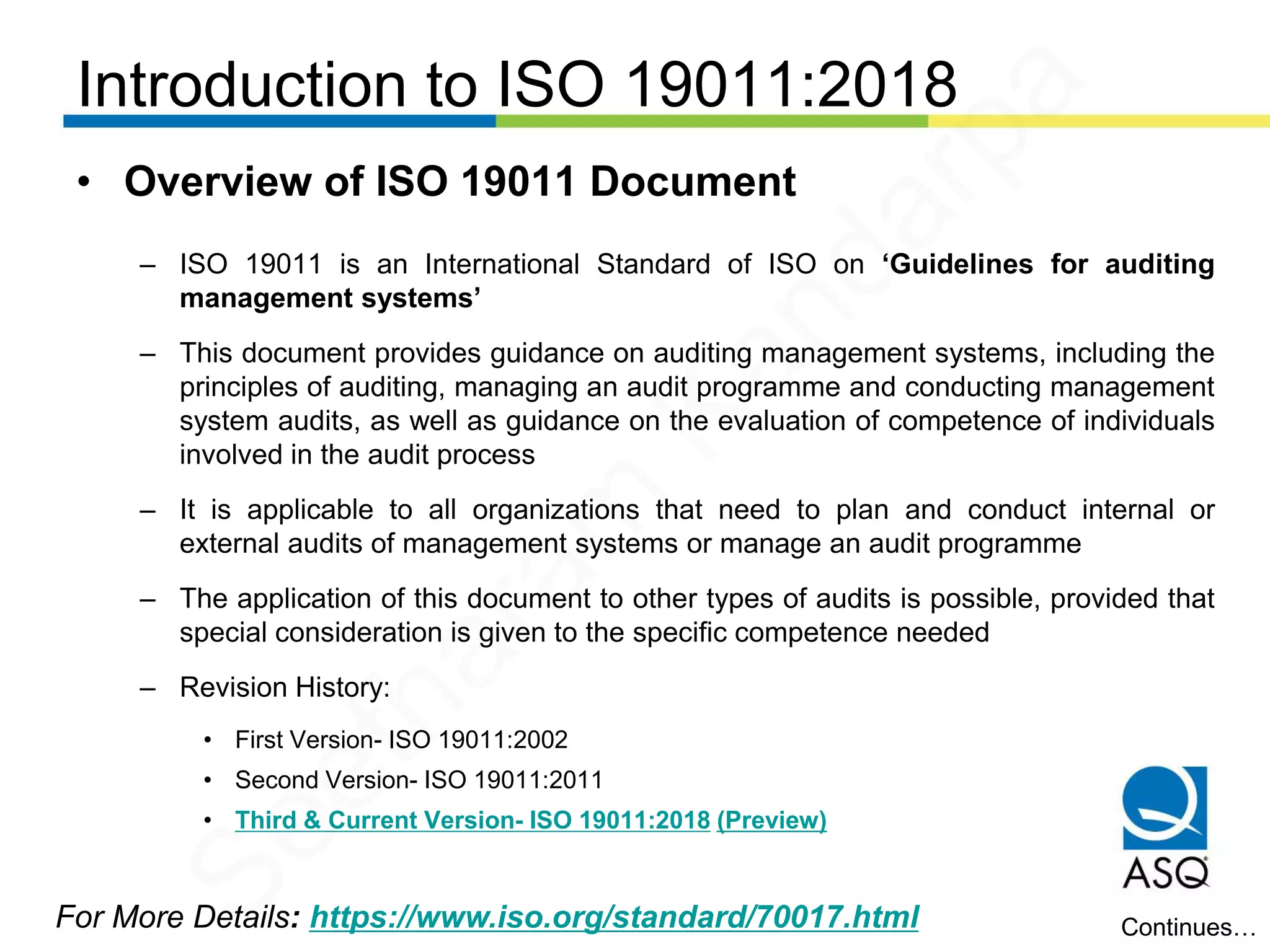 Overview of ISO 19011:2018 Guidelines for Auditing Management Systems | PDF