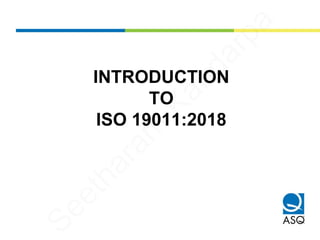 Overview of ISO 19011:2018 Guidelines for Auditing Management Systems | PDF