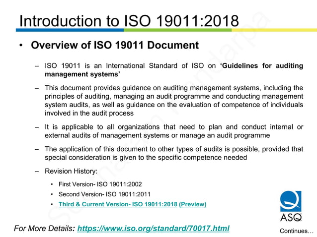 Overview of ISO 19011:2018 Guidelines for Auditing Management Systems | PDF
