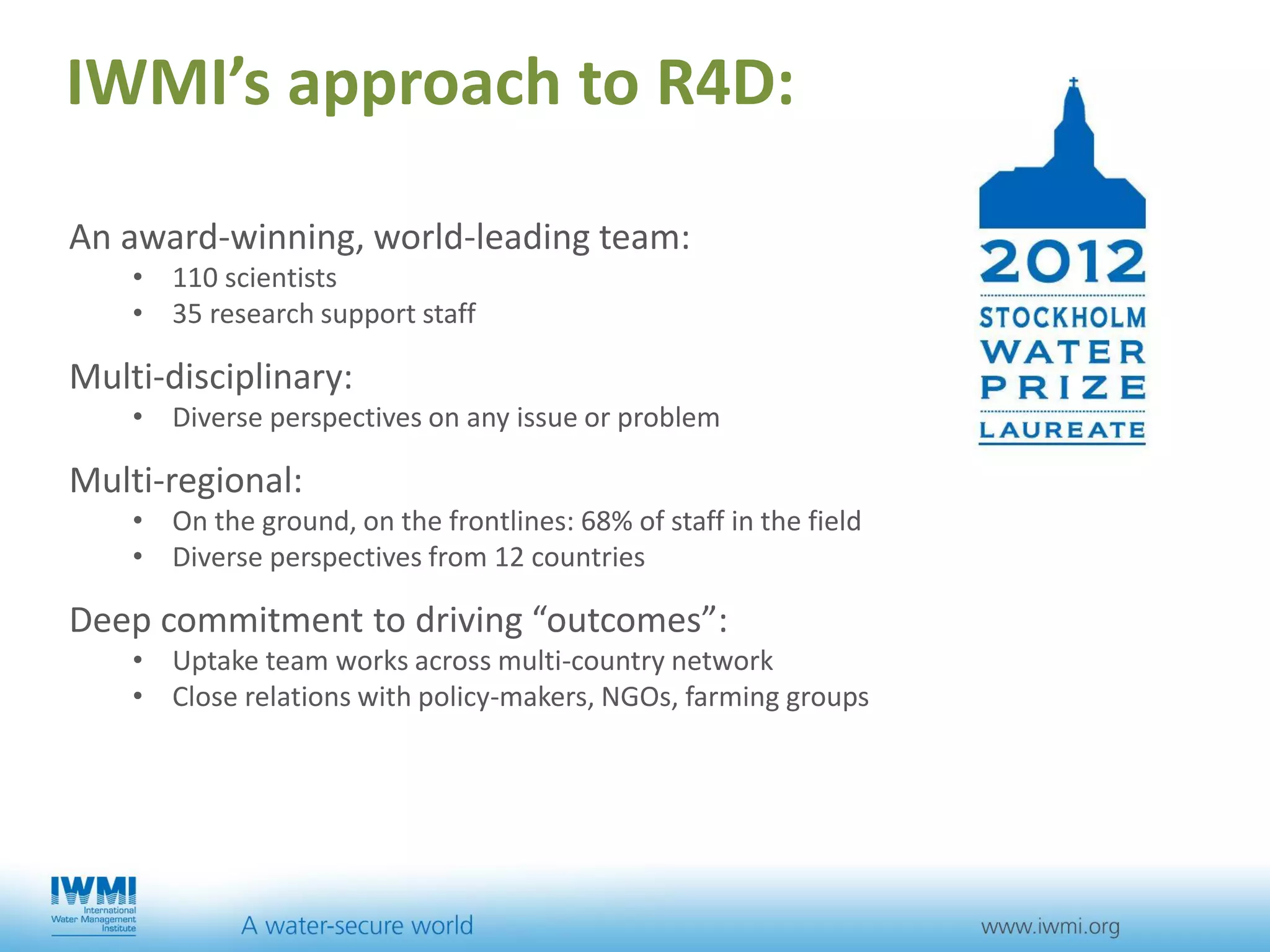 Introduction to IWMI | PDF