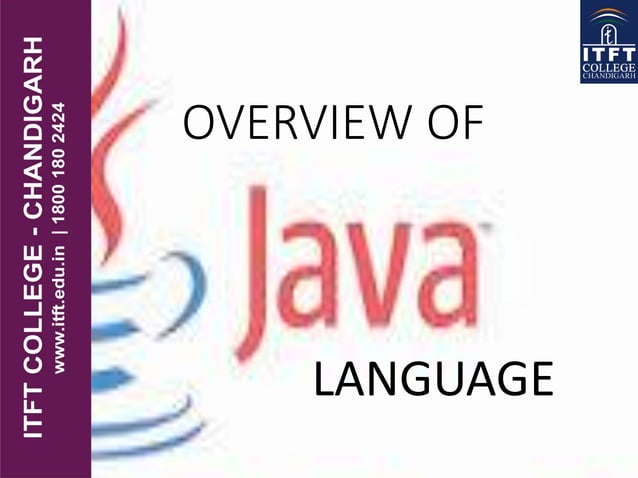 itft-Overview of java language | PPT
