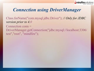 Overview Of JDBC | PPT