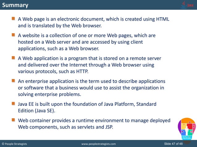Overview of JEE Technology | PPT