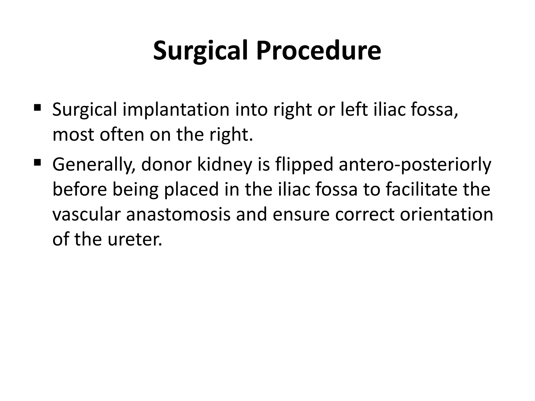Overview of kidney transplant | PPTX