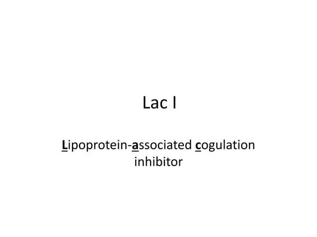 Over view of lac I [inhibitor] | PPTX | Genetics | Science