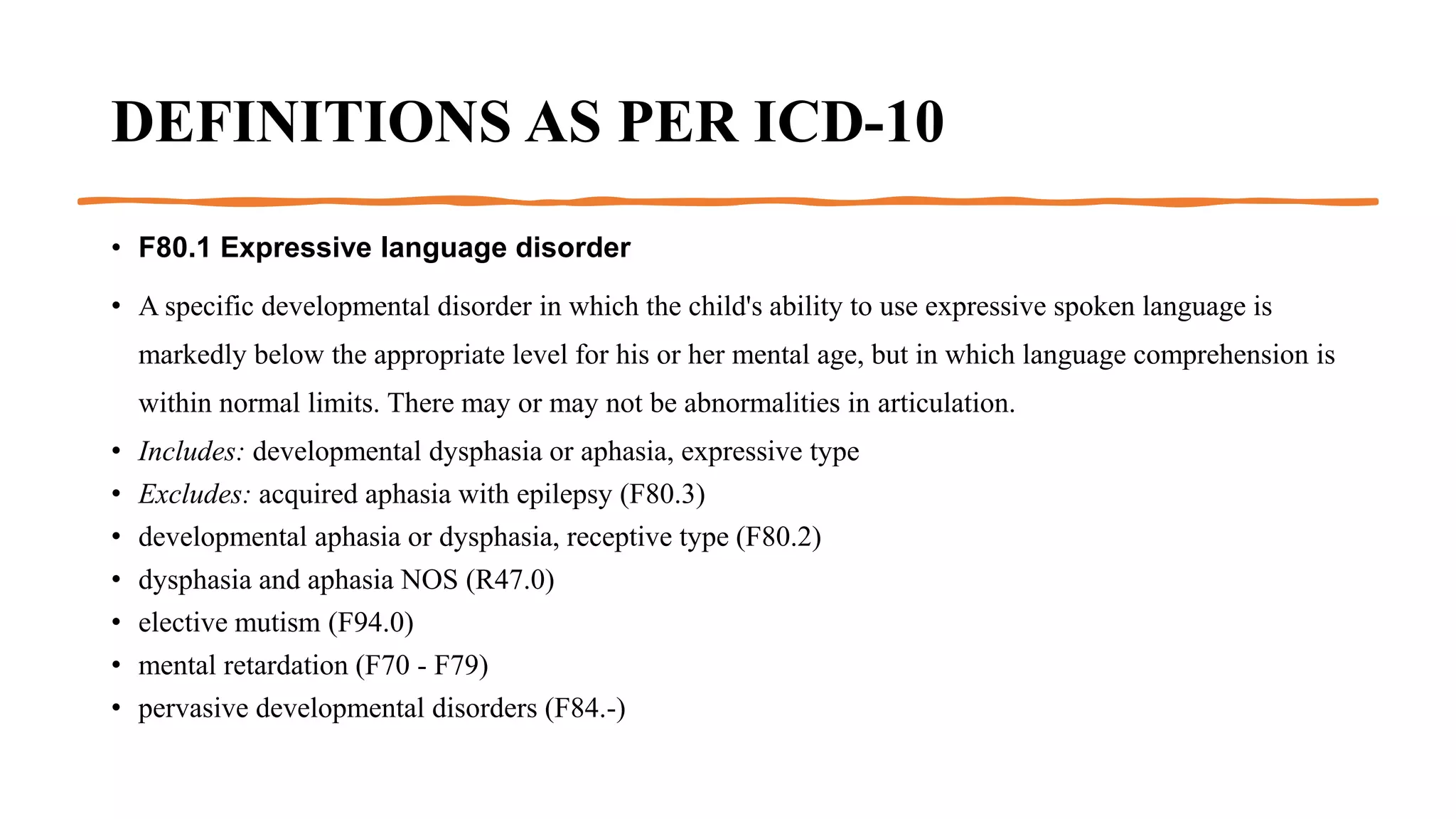 Overview of Language disorders- definition and classification based.pptx