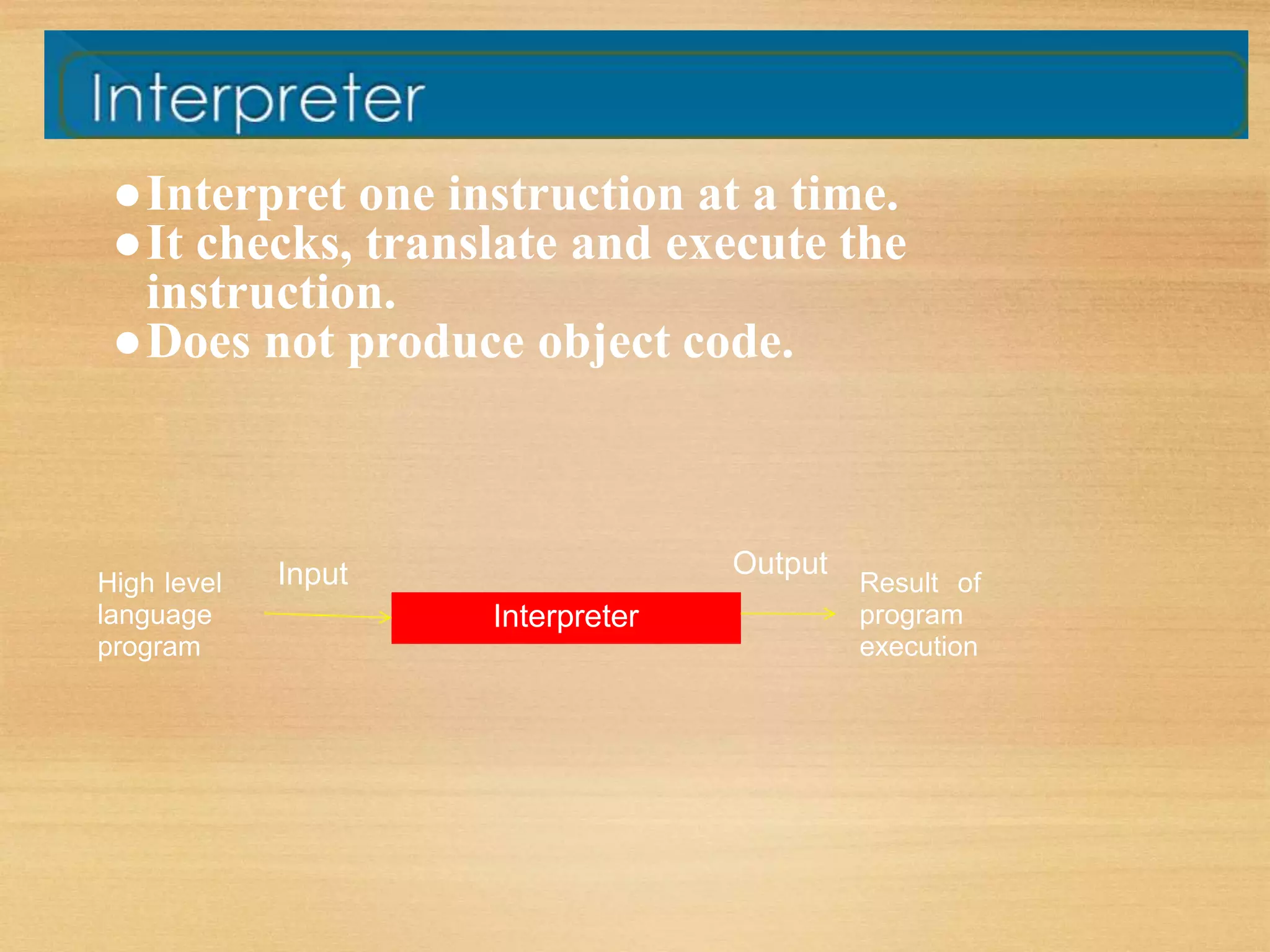 Overview of language processor sp | PPT