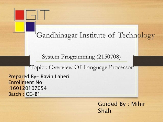 Overview of language processor sp | PPT
