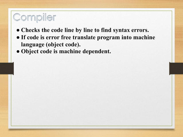 Overview of language processor sp | PPT